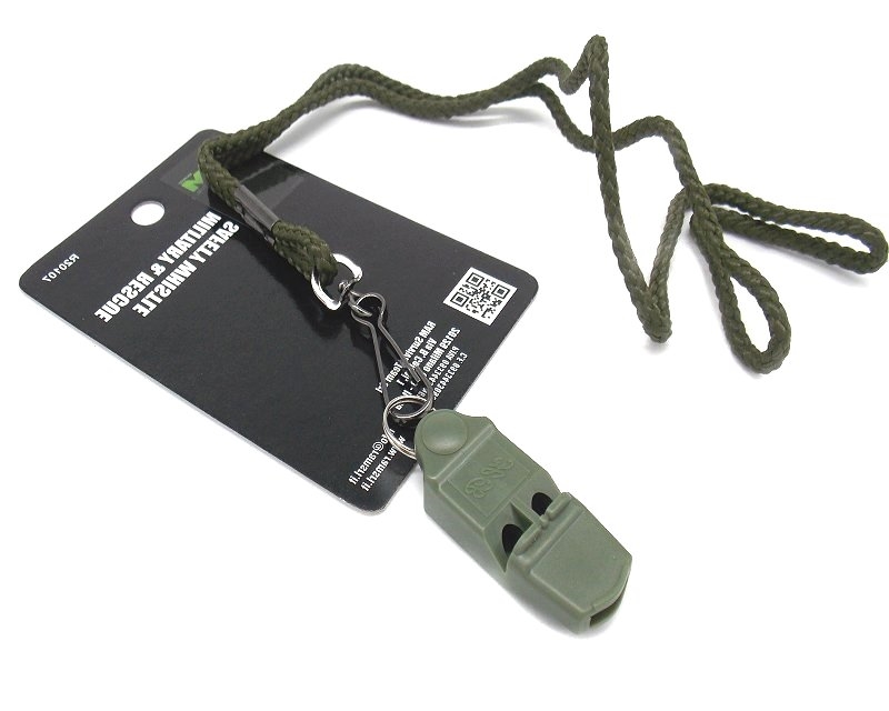2-tone Green Plastic Ram Whistle With String Delfiero S.r.l.